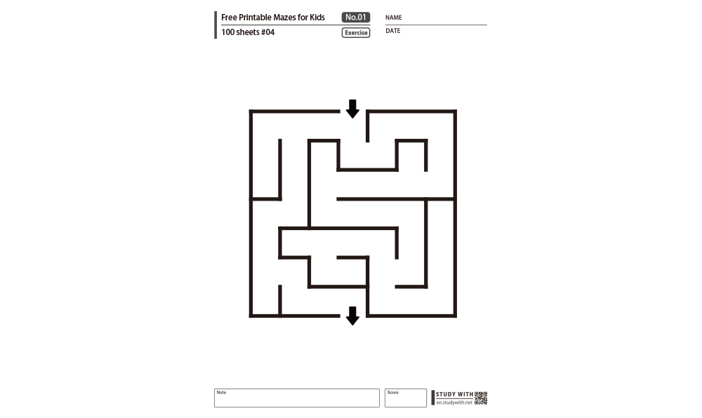 [Super Hard] Free Printable Mazes for Kids 100 Sheets #09 | Free ...